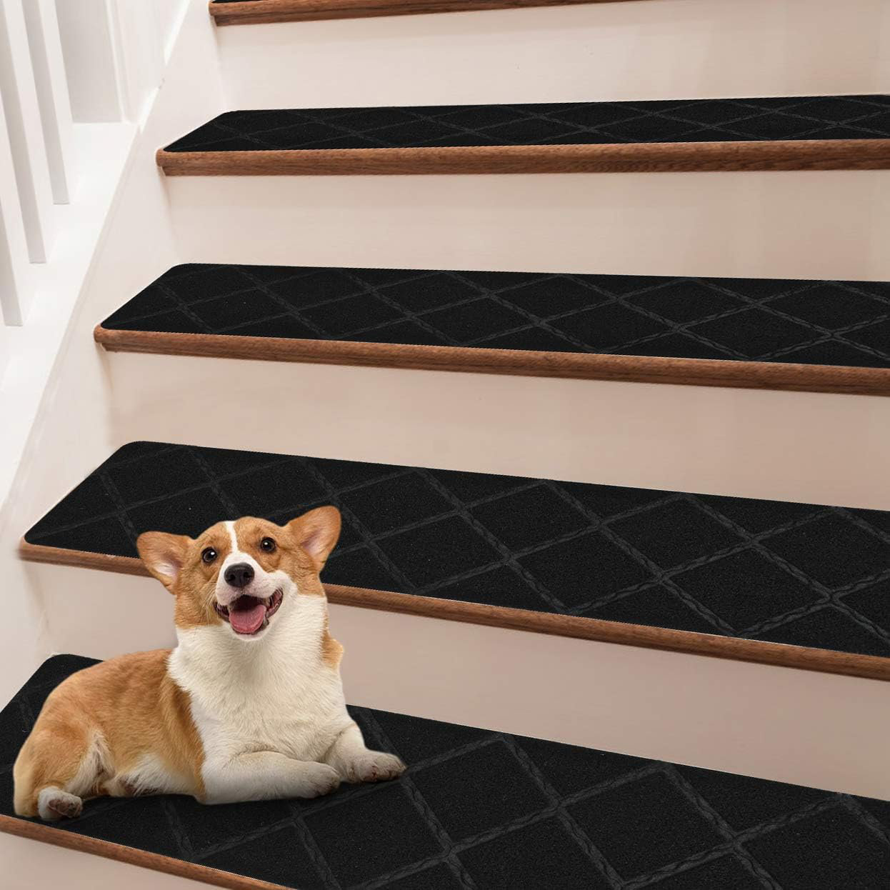 Latitude Run® Non Slip Carpet Stair Treads, Stair Treads For Wooden ...