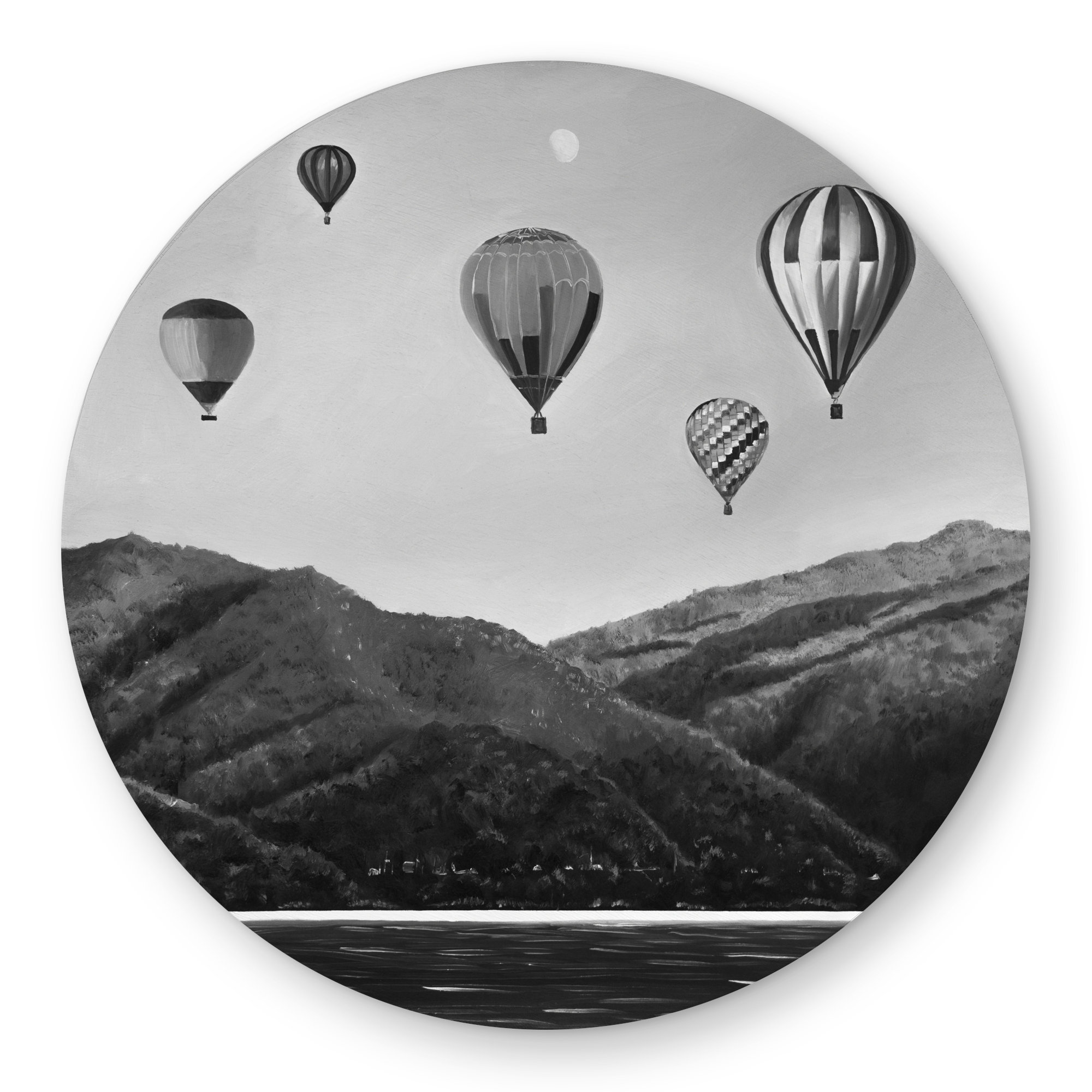 Begin Edition International Inc. Air Balloon Landscape Rug | Gray Man ...