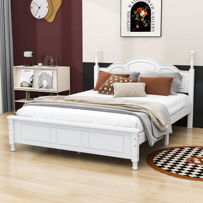 Alcott Hill® Brochan Wood Platform Bed with Headboard | Wayfair