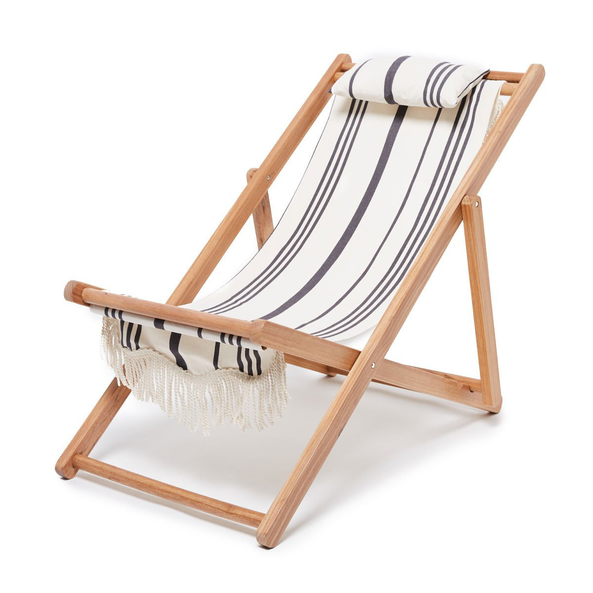 Rosecliff Heights Haberman Folding Deck Chair with Cushion | Wayfair