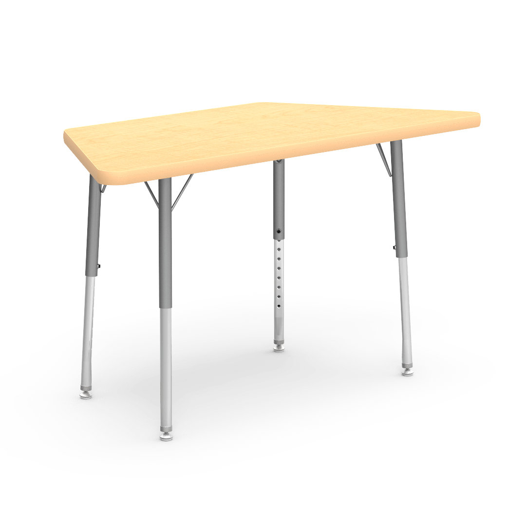 Virco Adjustable Height Trapezoid Activity Table | Wayfair