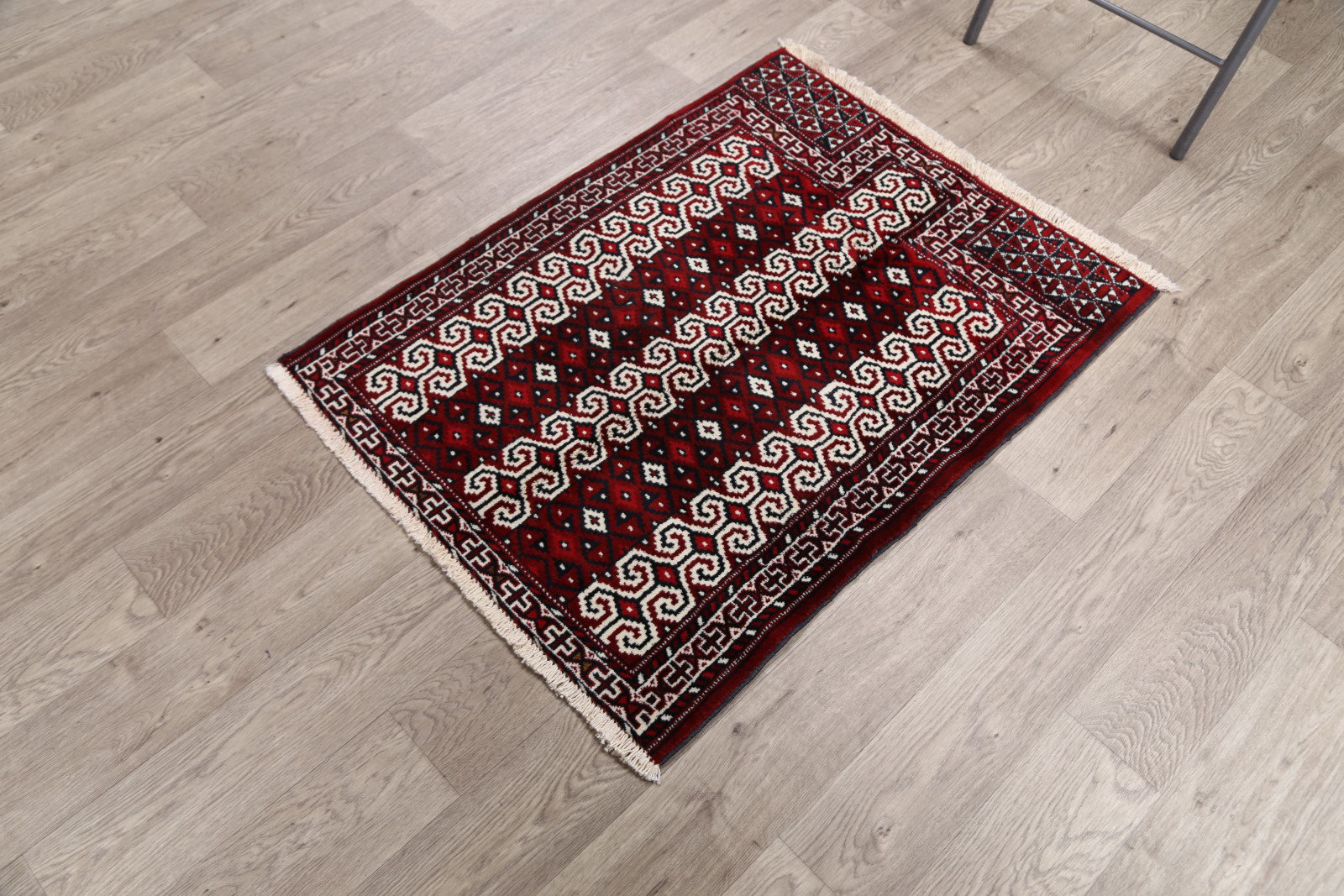 Bloomsbury Market Maddisyn Turkoman Persian Hand-Knotted Wool Red ...
