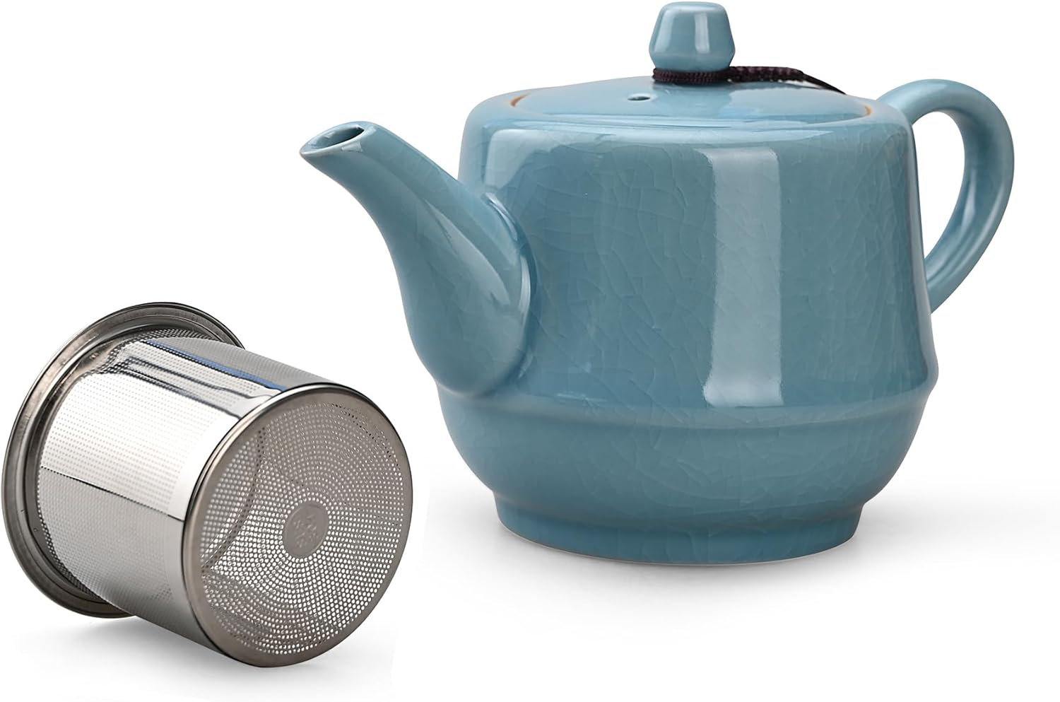Latitude Run® Teapot With Infuser Ceramic Tea Pot With Removable ...