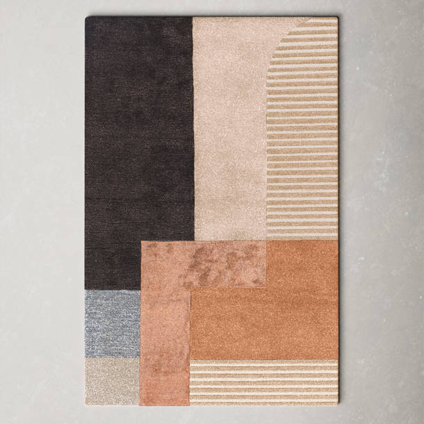 AllModern Mora Hand Tufted Wool Geometric Rug & Reviews | Wayfair