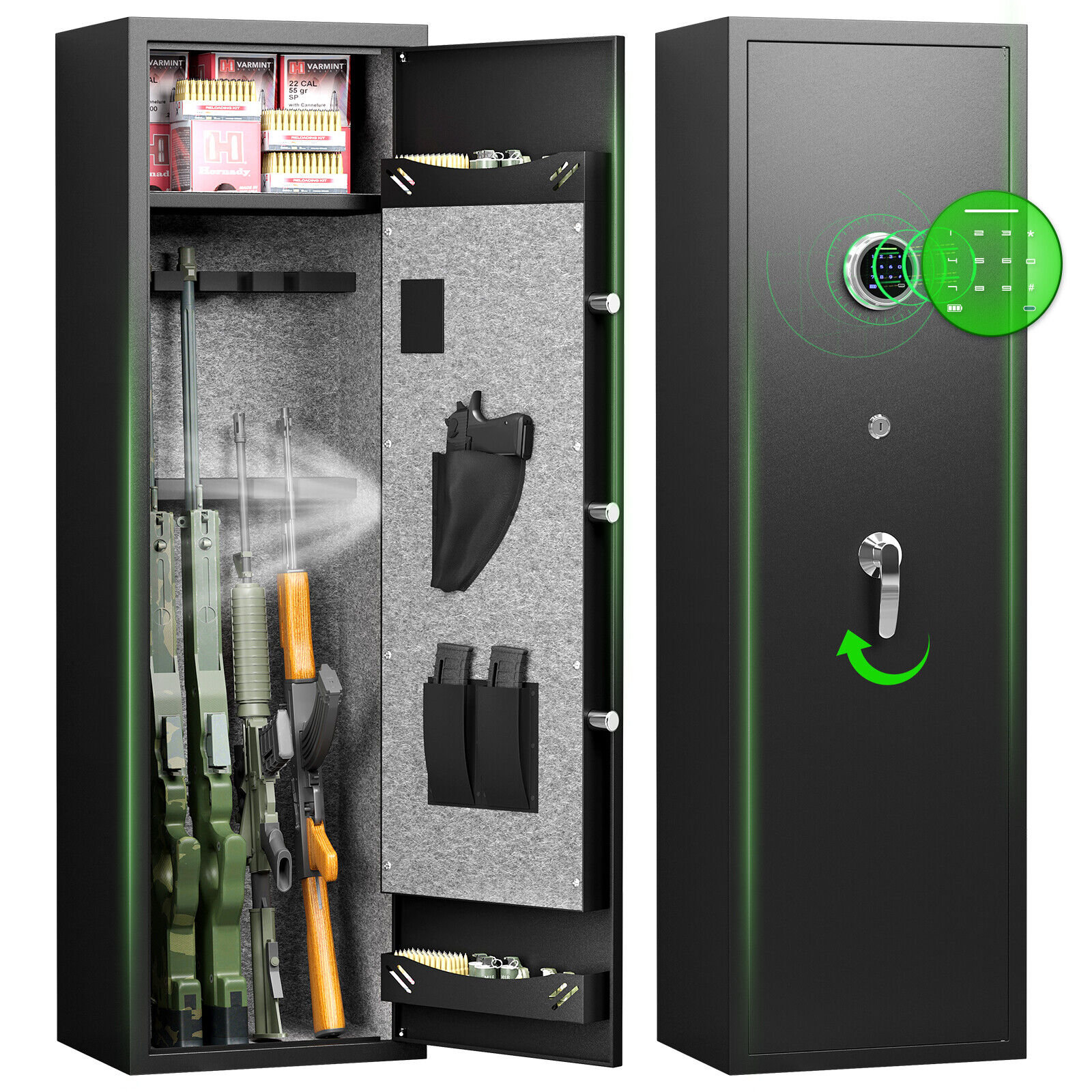 Re Labida Floor 4-6 Gun Rifle Safe, Deeper And Larger Digital Gun Safe ...