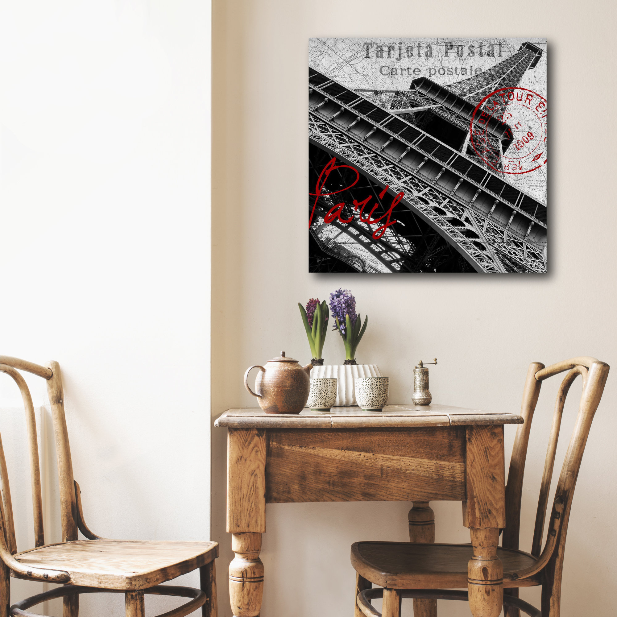 17 Stories Postcard from Paris - Wrapped Canvas Photograph Print | Wayfair