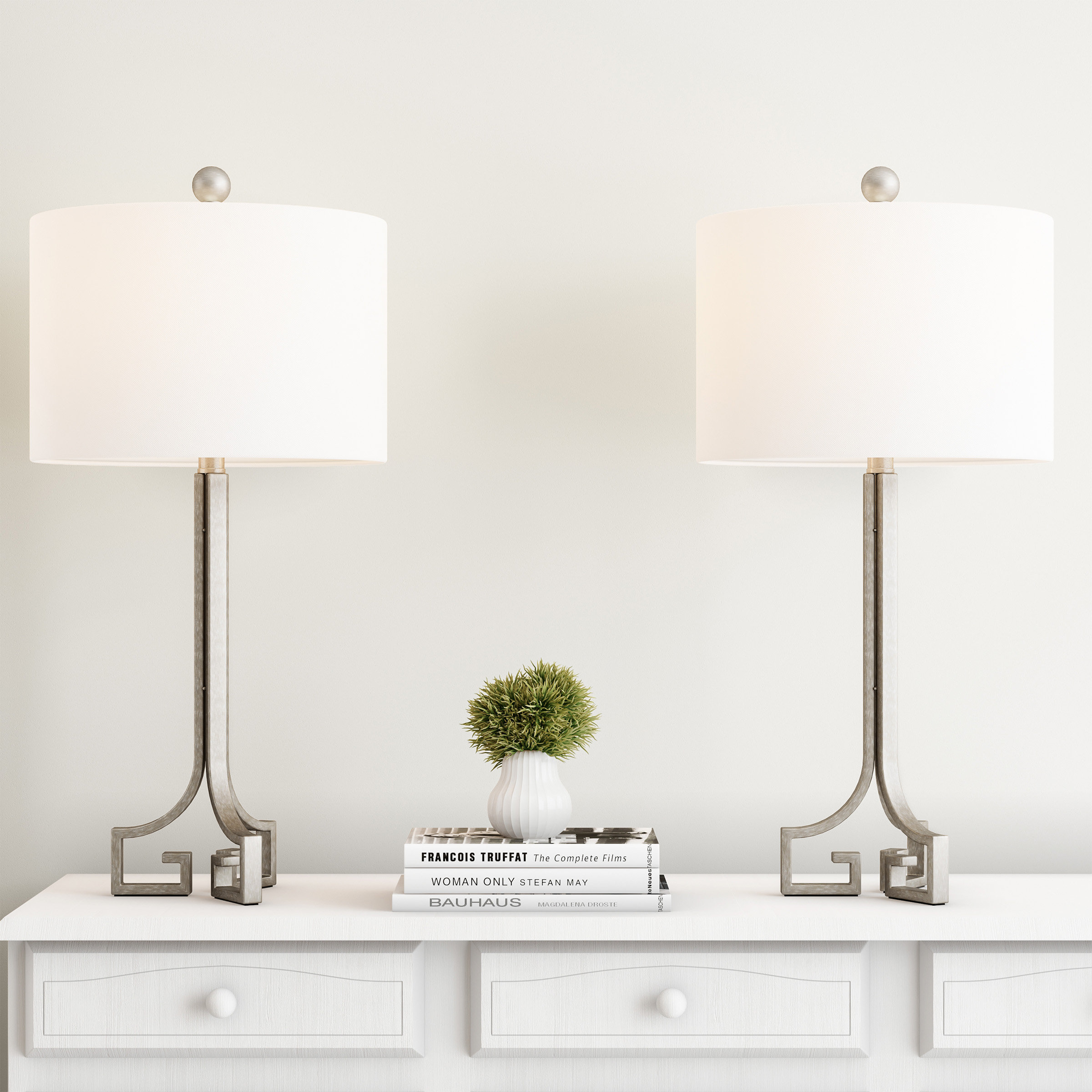 House of Hampton® Plascencia 29" Greek Key Table Lamps-Set of 2 Modern ...