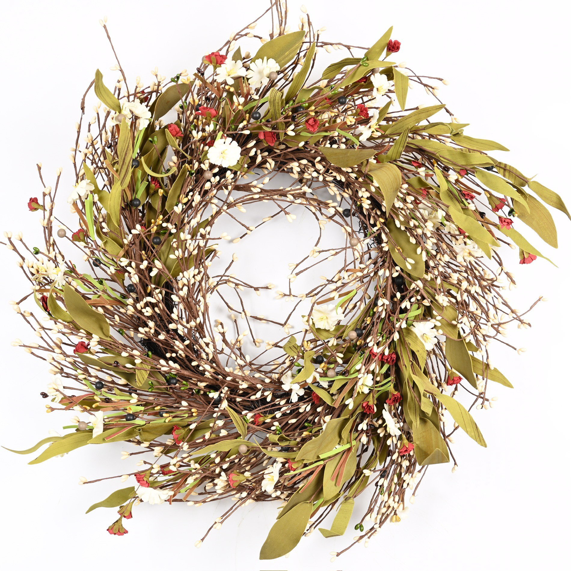 The Holiday Aisle® 24" Artificial Farmhouse Autumn Berry Pip Fall ...