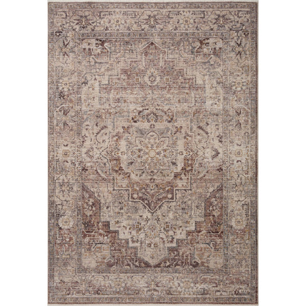Loloi Rugs Loloi Lyra Berry / Stone Area Rug | Wayfair