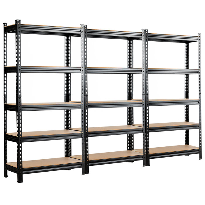 WFX Utility™ Newquay Metal + MDF Board Shelving Unit & Reviews | Wayfair