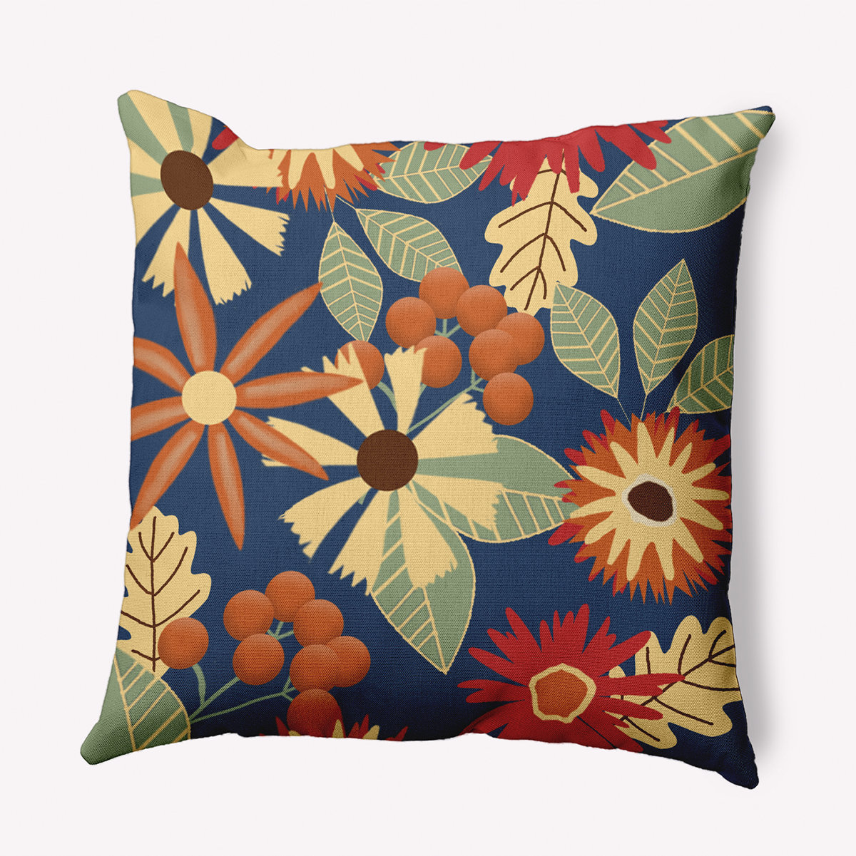e by design Fall Floral Accent Pillow | Wayfair