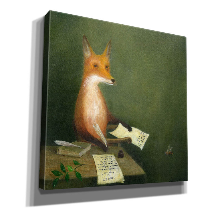 Trinx Michael Drayton Writing Poly Olbion On Canvas by DD McInnes Print ...