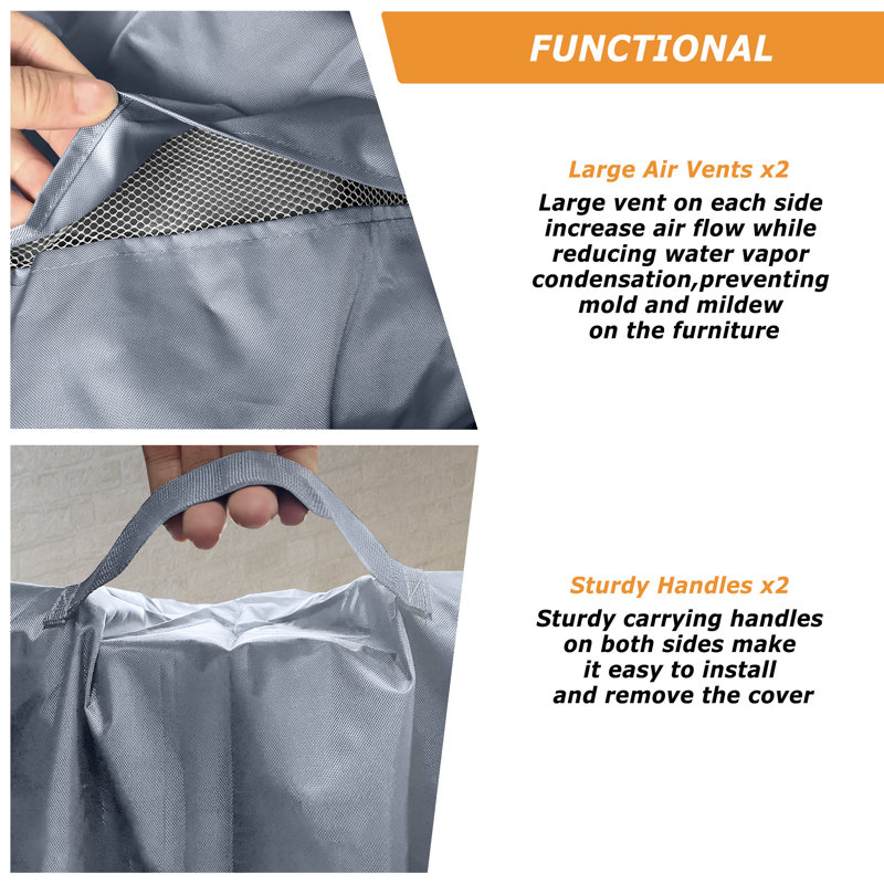 Arlmont & Co. Heavy Duty Patio Furniture Covers, Waterproof Outdoor ...