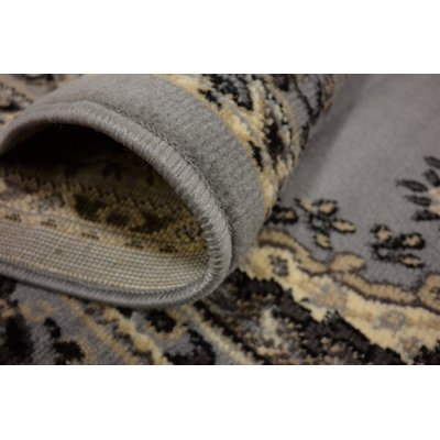 World Menagerie Balthrop Performance Gray/Beige/Black Rug & Reviews ...