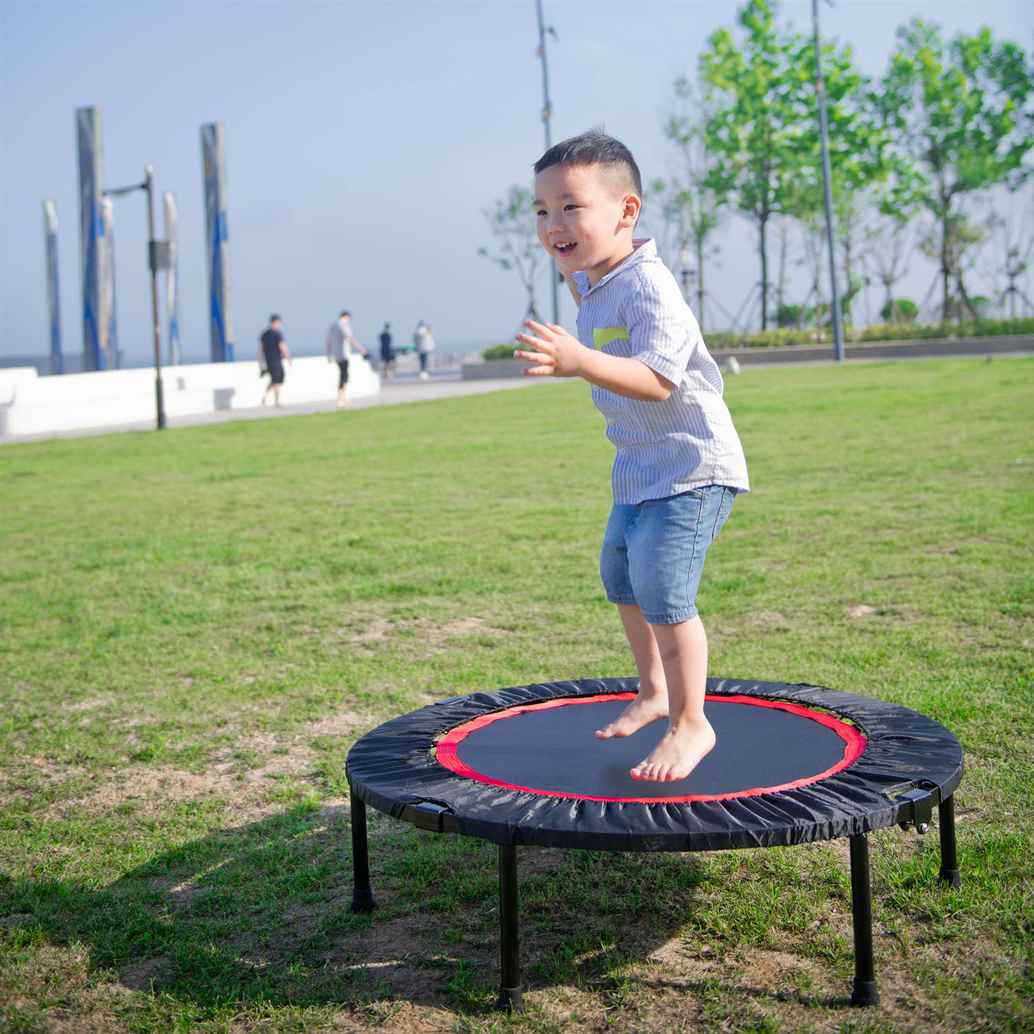 Topcraft 40 Inch Mini Exercise Trampoline For Adults Or Kids - Indoor ...