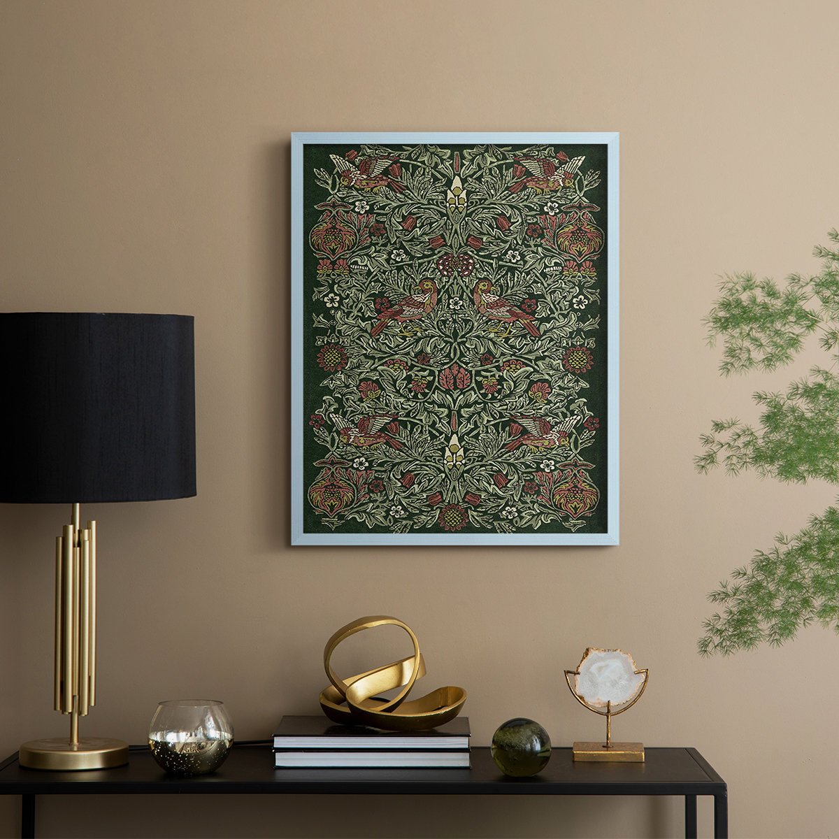 Lark Manor™ Vintage Abstract Print CLXXVII Framed Print - Solid Wood ...