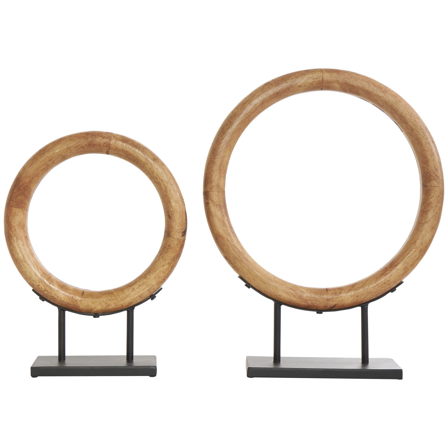 Millwood Pines Babram 2 Piece Circular Ring Geometric Sculpture with ...