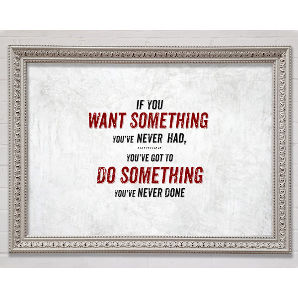 Bright Star If You Want Something - Single Picture Frame Print ...