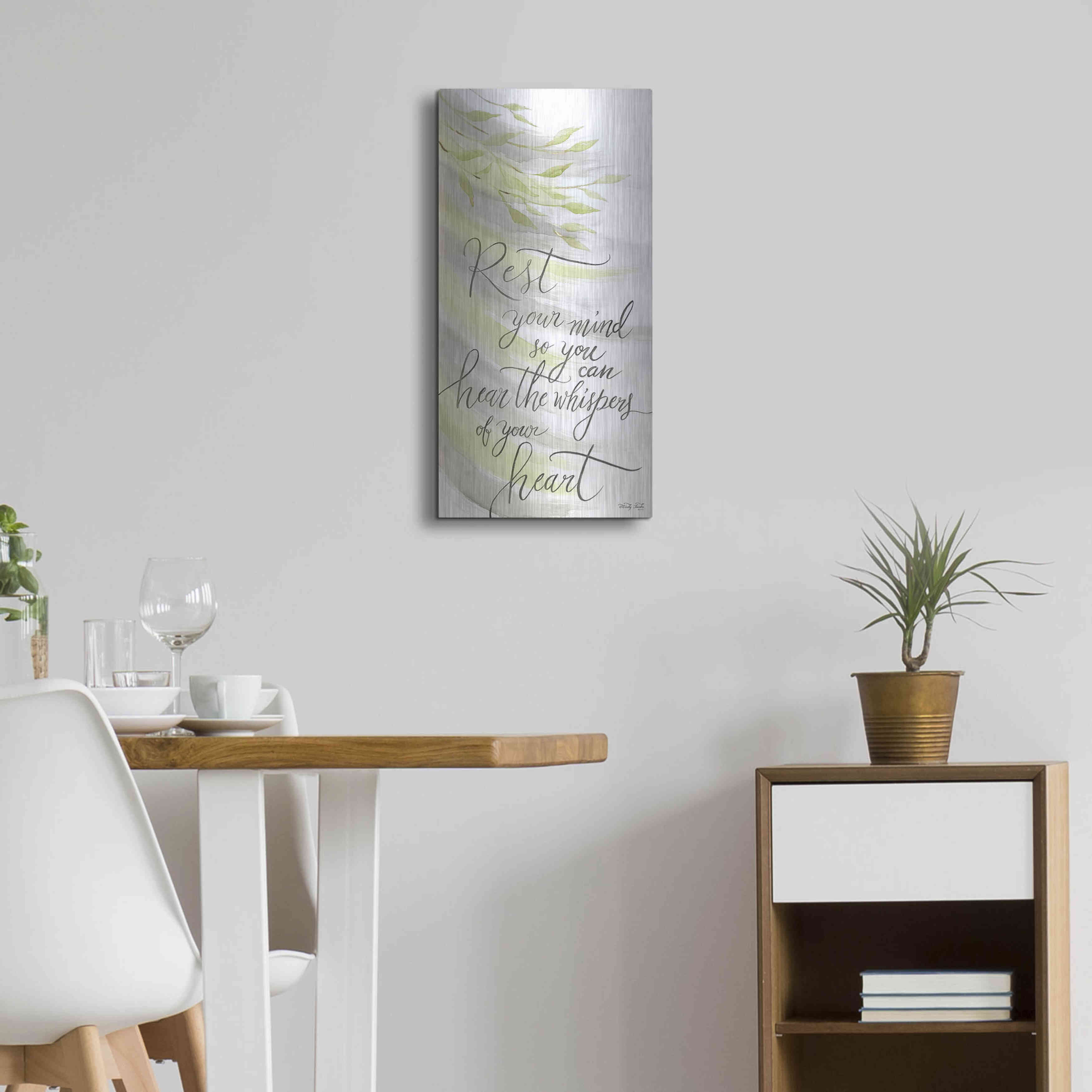 Trinx Rest Your Mind' by Cindy Jacobs, Metal Wall Art | Wayfair