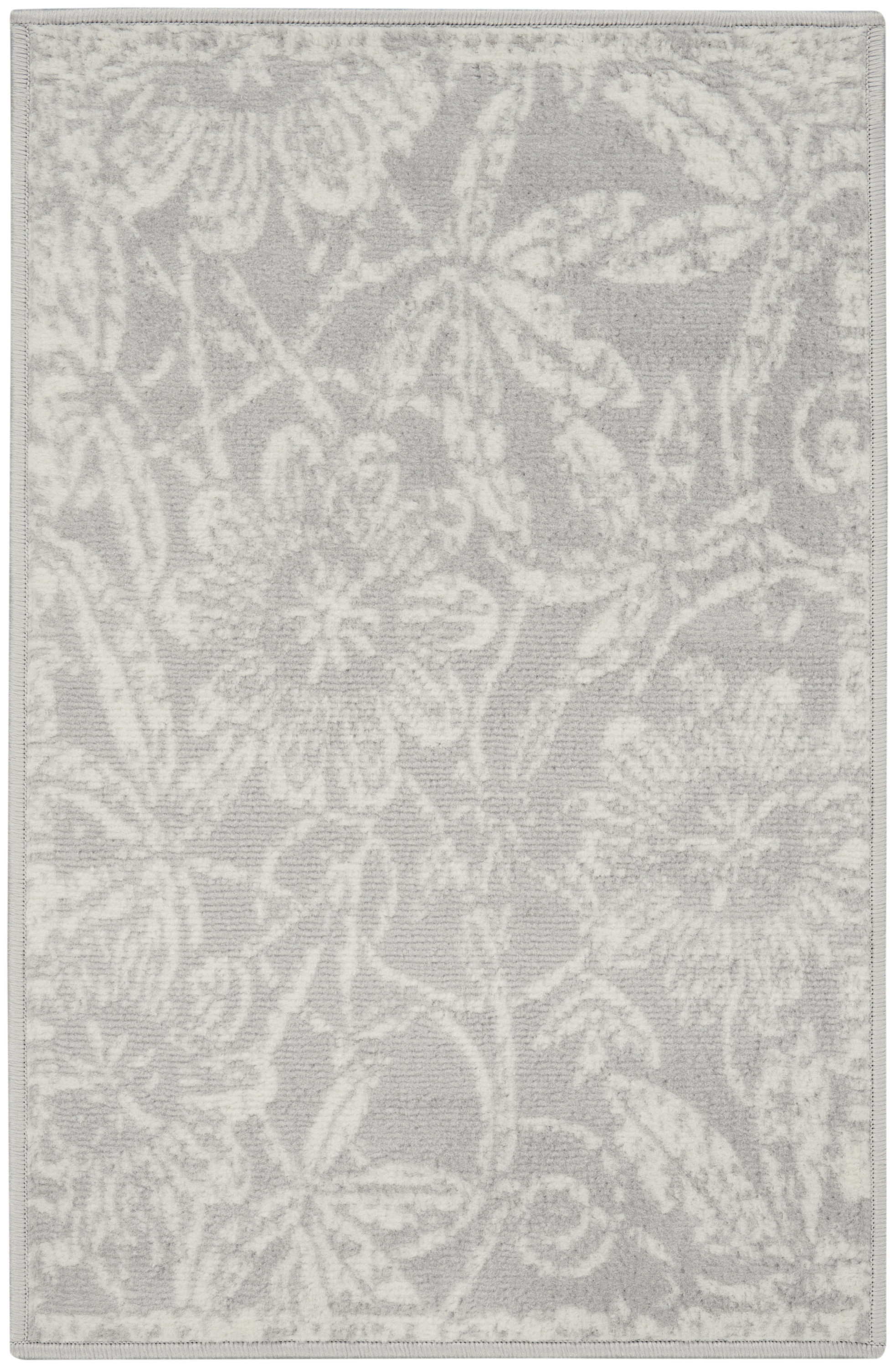 Red Barrel Studio® Harriet Botanical Modern Gray Area Rug | Wayfair