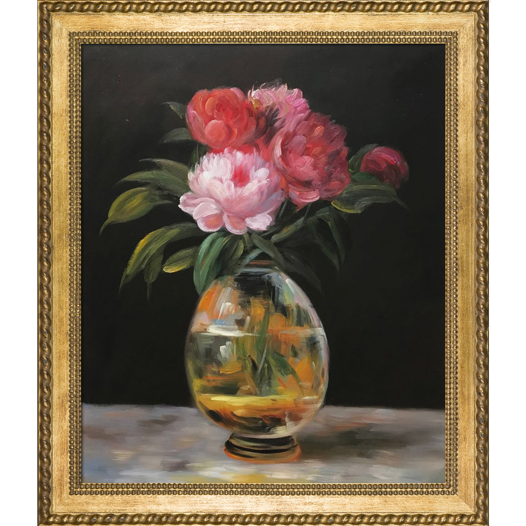 Vault W Artwork Bouquet of Flowers by Edouard Manet Framed Graphic Art ...