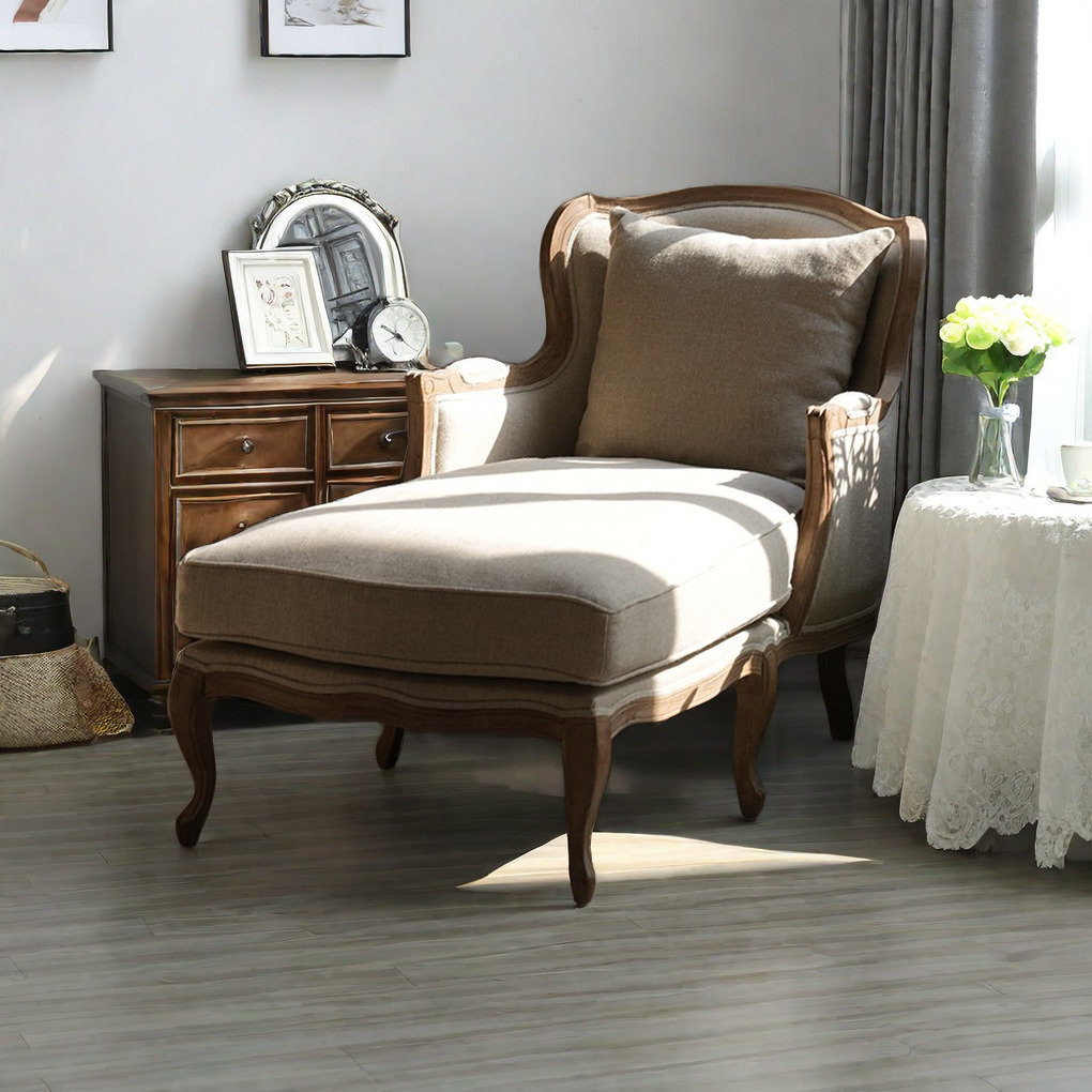 Smith Thera Vintage Indoor Chaise Lounge Upholstered Chaise Lounge ...