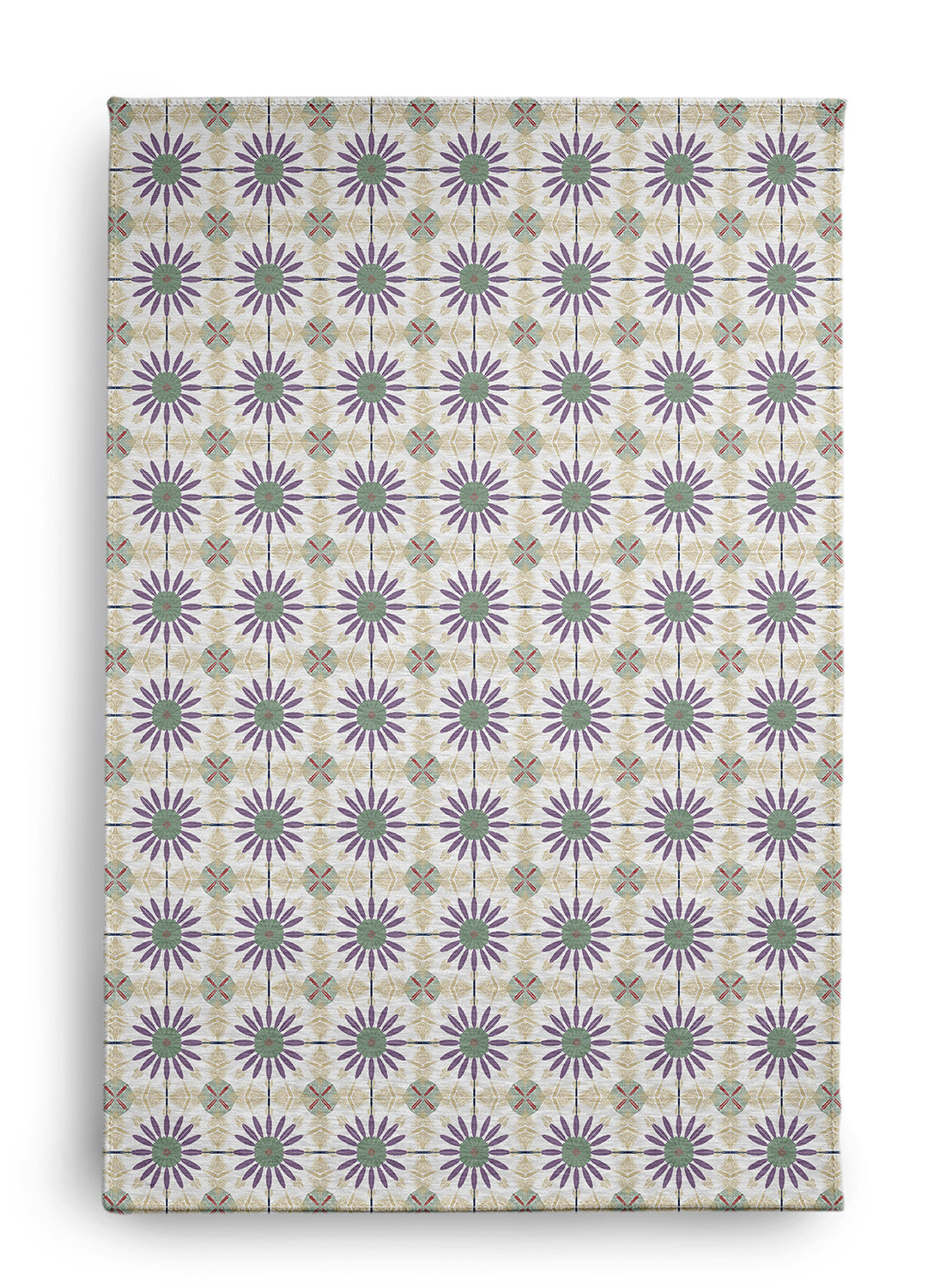 e by design Machine Woven Chenille Area Rug in Green | Wayfair