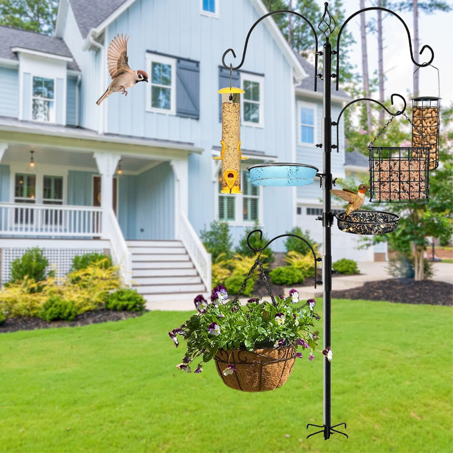Arlmont & Co. Bird Feeding Station (1 Pack) Bird Feeders For Outside ...