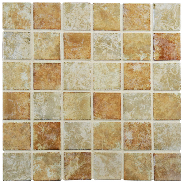 Merola Tile Colorado 2" x 2" Porcelain Mosaic Wall & Floor Tile ...