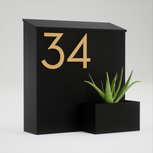 Post & Porch Greetings Wall Mounted Steel Mailbox | Wayfair