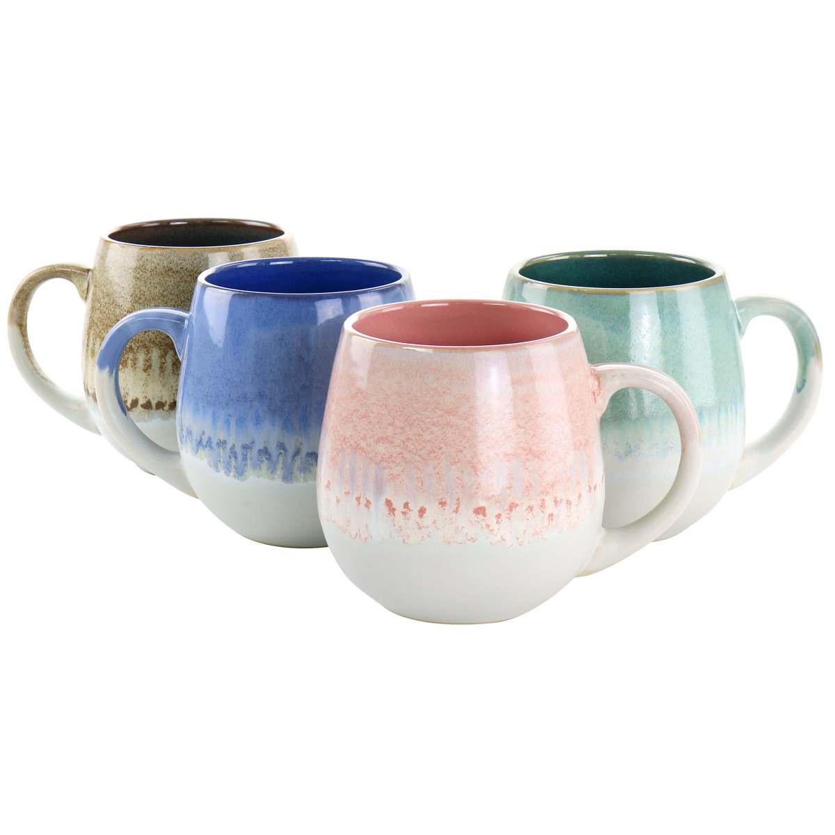 Ivy Bronx Avery Creek 4 Piece 19.1Oz Stoneware Mug Set In Assorted ...