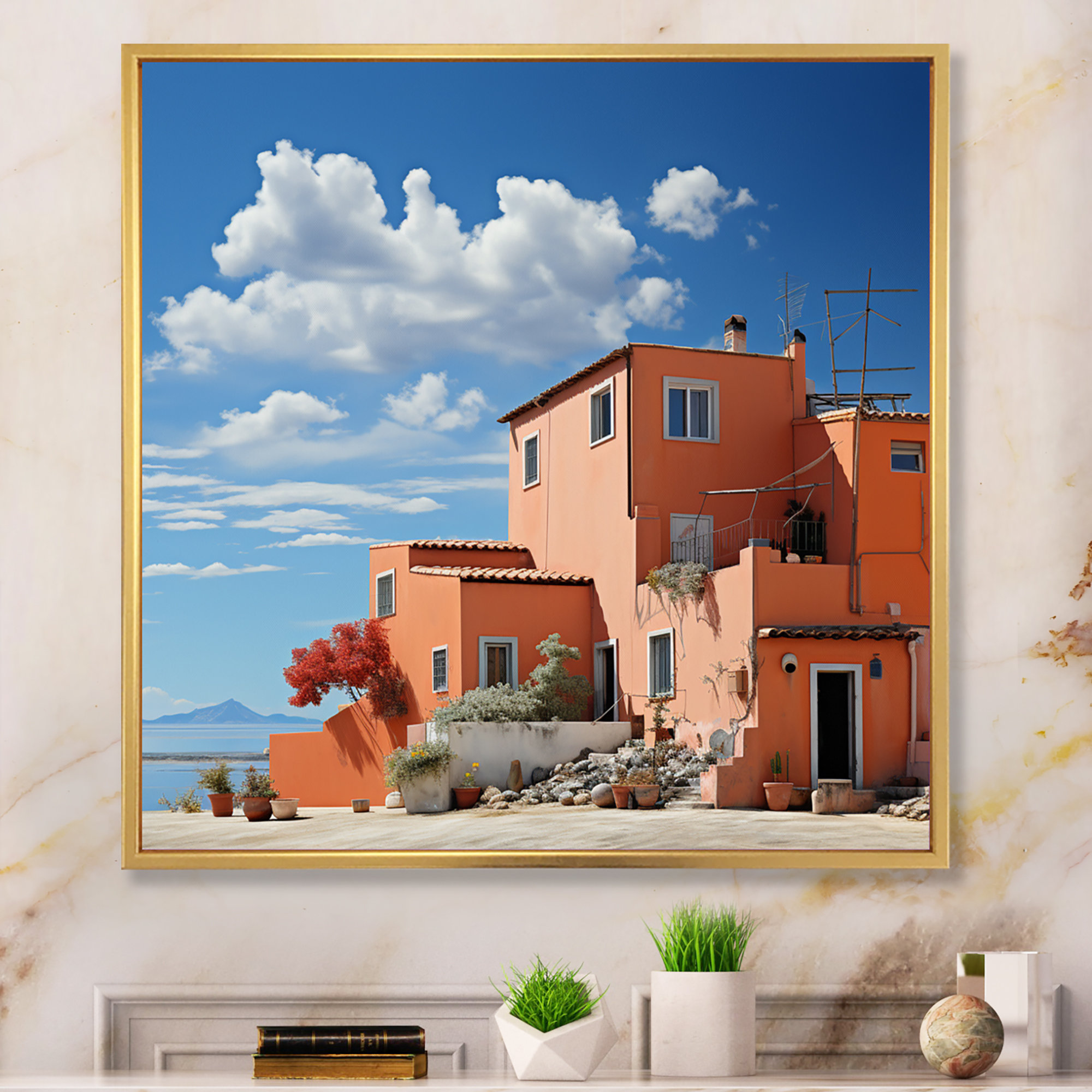 Latitude Run® Italy Terracotta Tones Fontanas VIII - Print | Wayfair