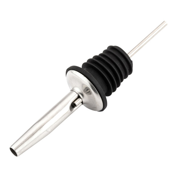 Restaurantware Bar Lux Stainless Steel Speed Pourer - 4 1/4" X 1 1/4" X ...