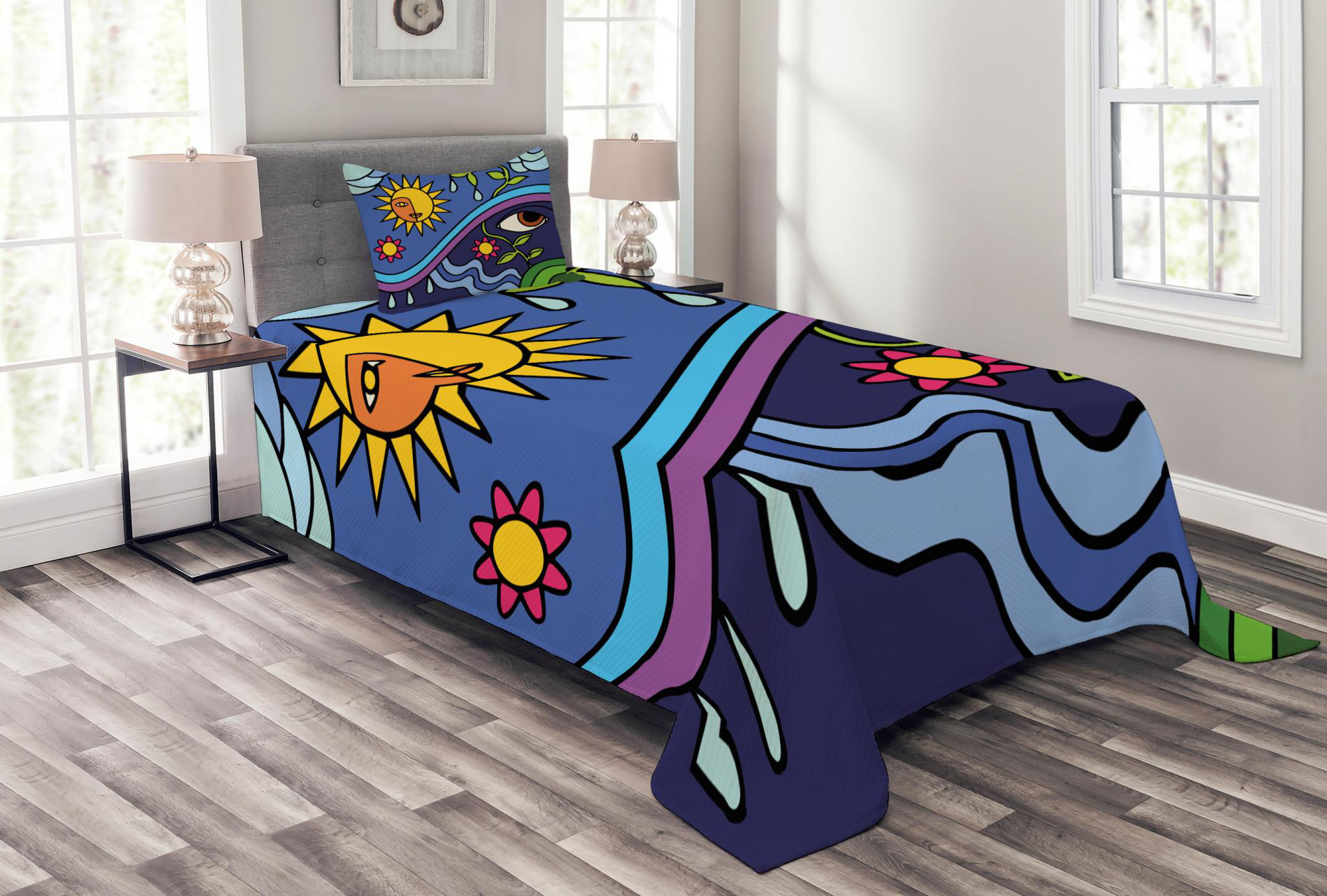 Ambesonne Abstract Coverlet Set | Wayfair