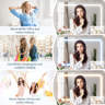 Brayden Studio® Vanity Desk with LED Lights Mirror and Power Outlet, 3 ...