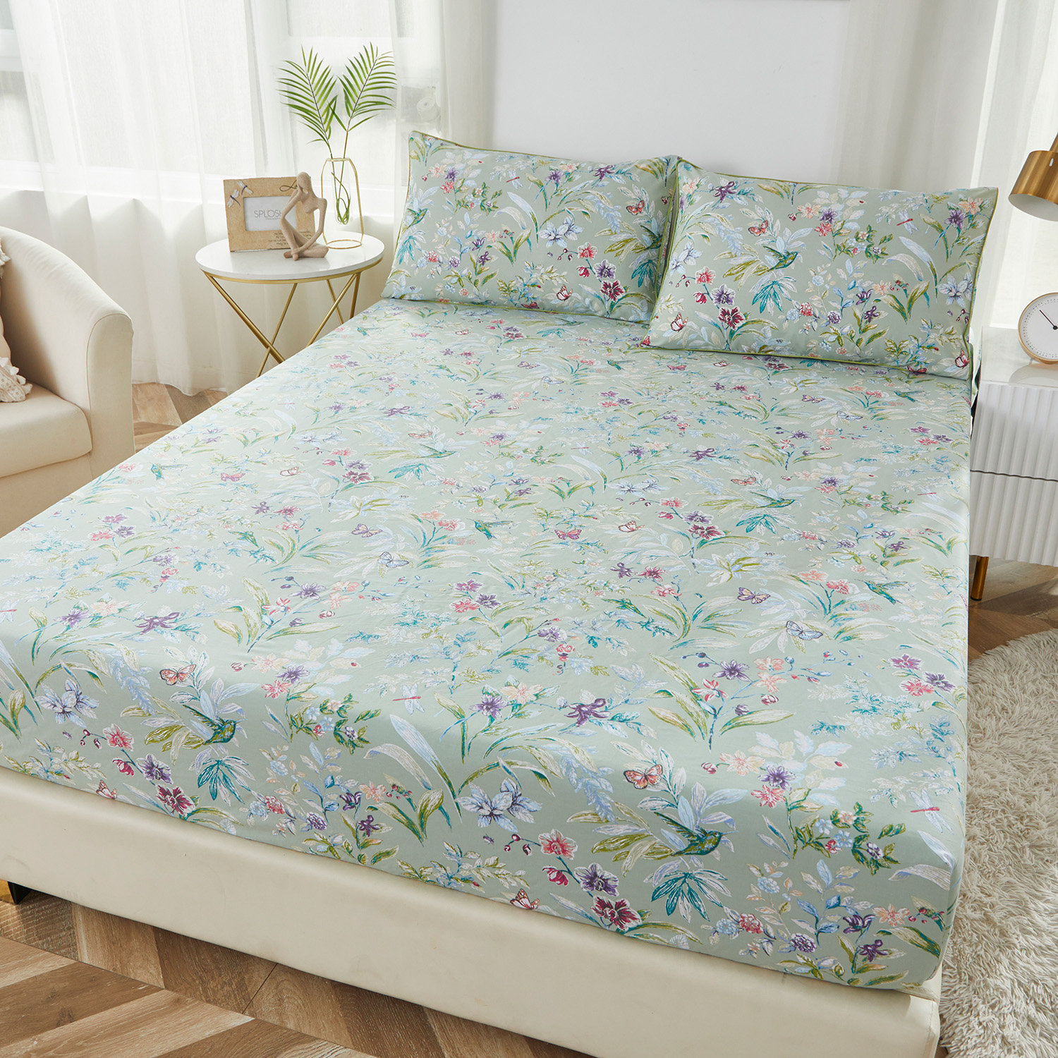 LISSTHER 4 Piece 100% Cotton Guest Room Sheet Set Case Pack | Wayfair