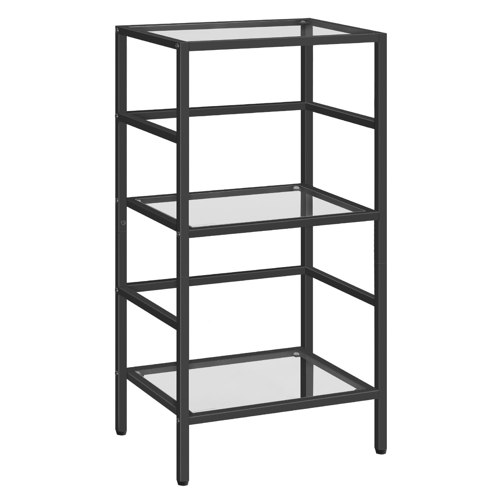 Ebern Designs Bookcase with Tempered Glass Bookshelves - Wayfair Canada
