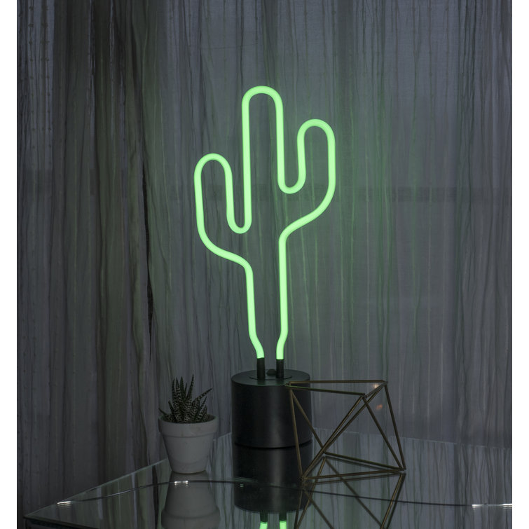 Wrought Studio Cactus Tabletop Neon Sign - Wayfair Canada