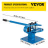 VEVOR Compact Metal Bender 1"-3" Bench Flat Bar Rod Bending Brake ...
