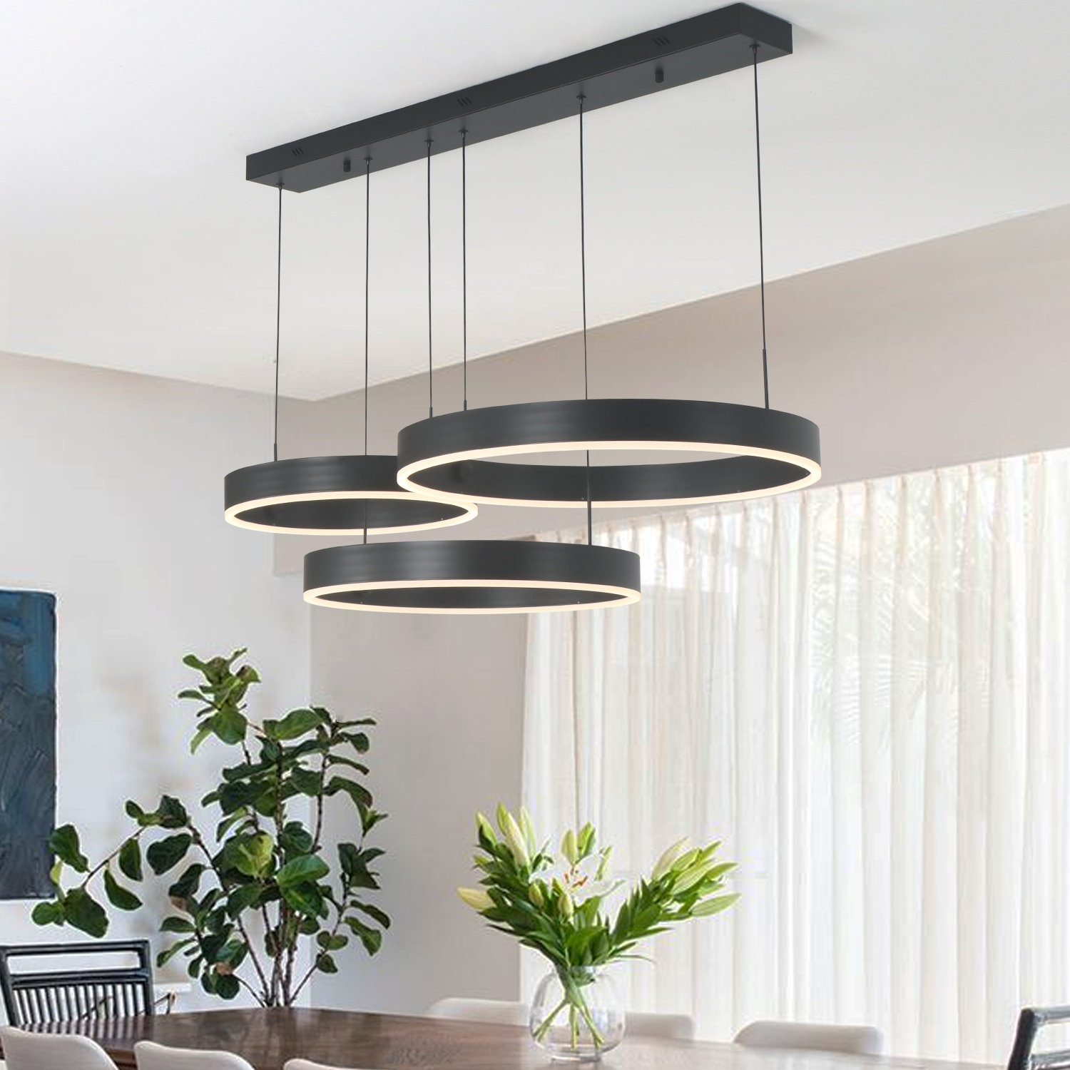 Wrought Studio 39.4Inch Modern Farmhouse Kitchen Island Lighting LED ...