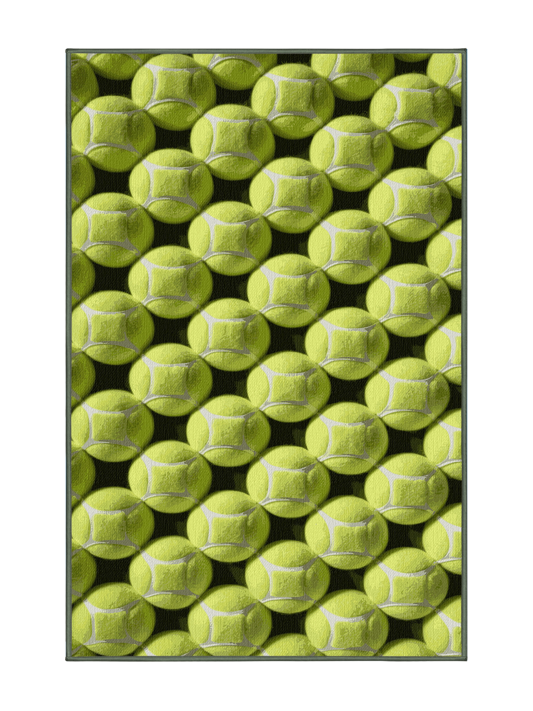 Red Barrel Studio® Washable Tennis balls Sports Area Rug | Wayfair