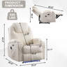 WISHDEER Power Recliner Chair with Heat and Massage for Adults - Home ...