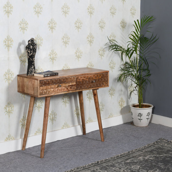 Natur Pur Barton 90Cm Solid Wood Console Table | Wayfair.co.uk