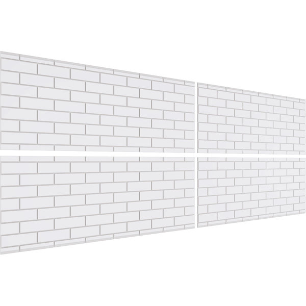 PCI Enterprises 36.25'' H x 94.5'' W x 0.375'' D Expanded Cellular PVC ...