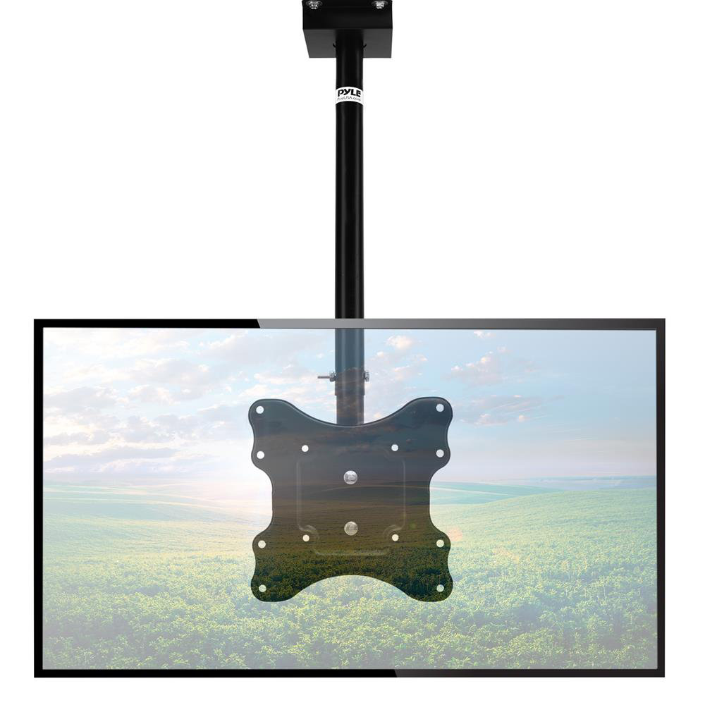 Pyle Adjustable TV Black Tilt Ceiling Mount for 41" - 46" Screens Holds ...