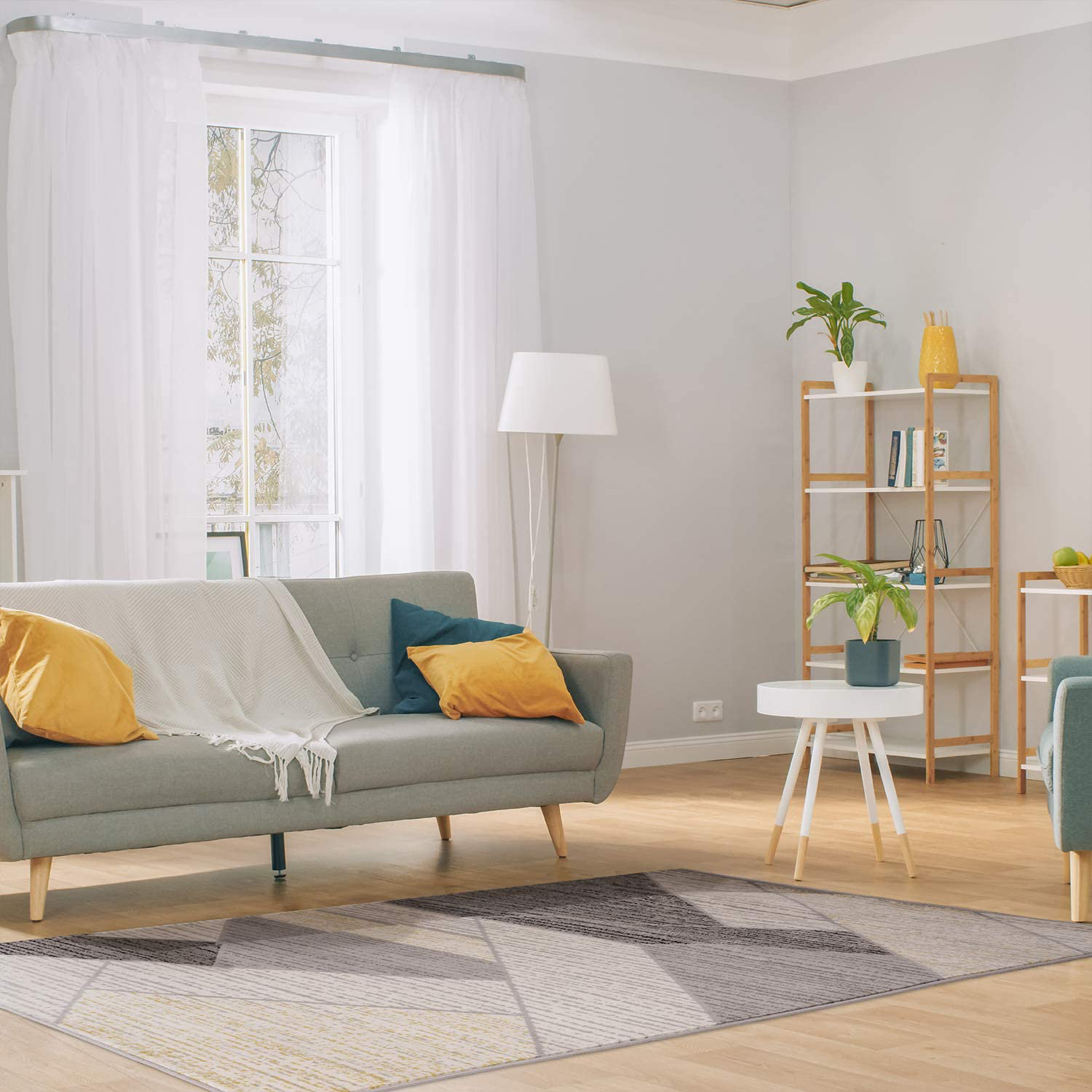 Corrigan Studio® Helsinki Braided Gray/Tan Area Rug | Wayfair