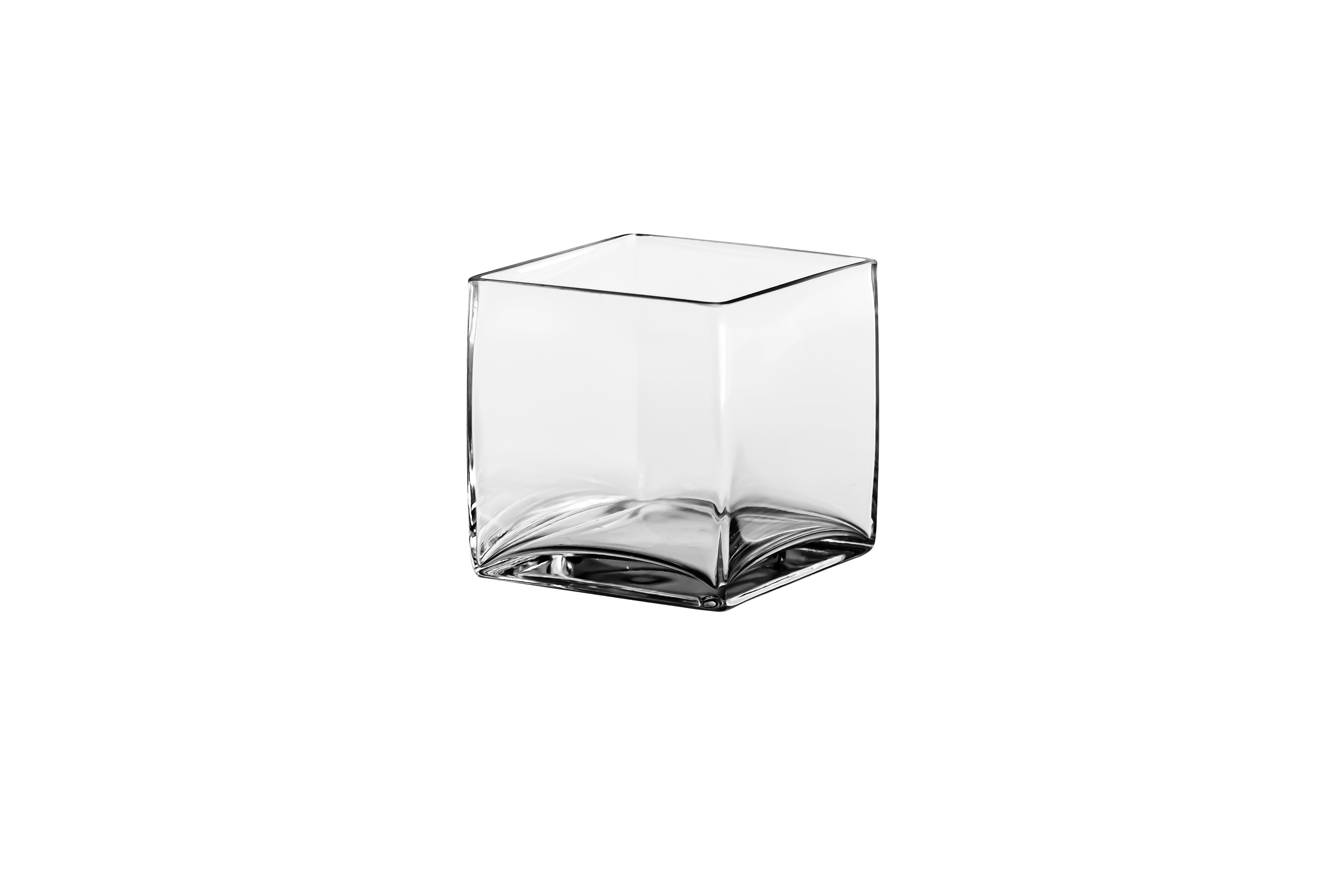Wrought Studio™ Square Clear Glass-5.00"H | Wayfair