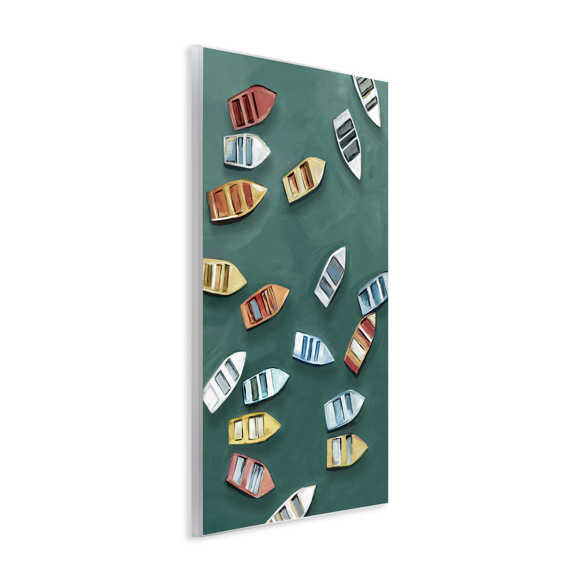 Longshore Tides Drifting Colours Boats Wall Plaque, design by Hannah ...