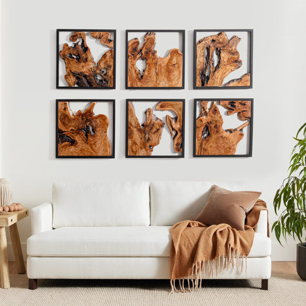 Millwood Pines 2 Pieces Rustic Cedar Wood Wall Decor & Reviews | Wayfair