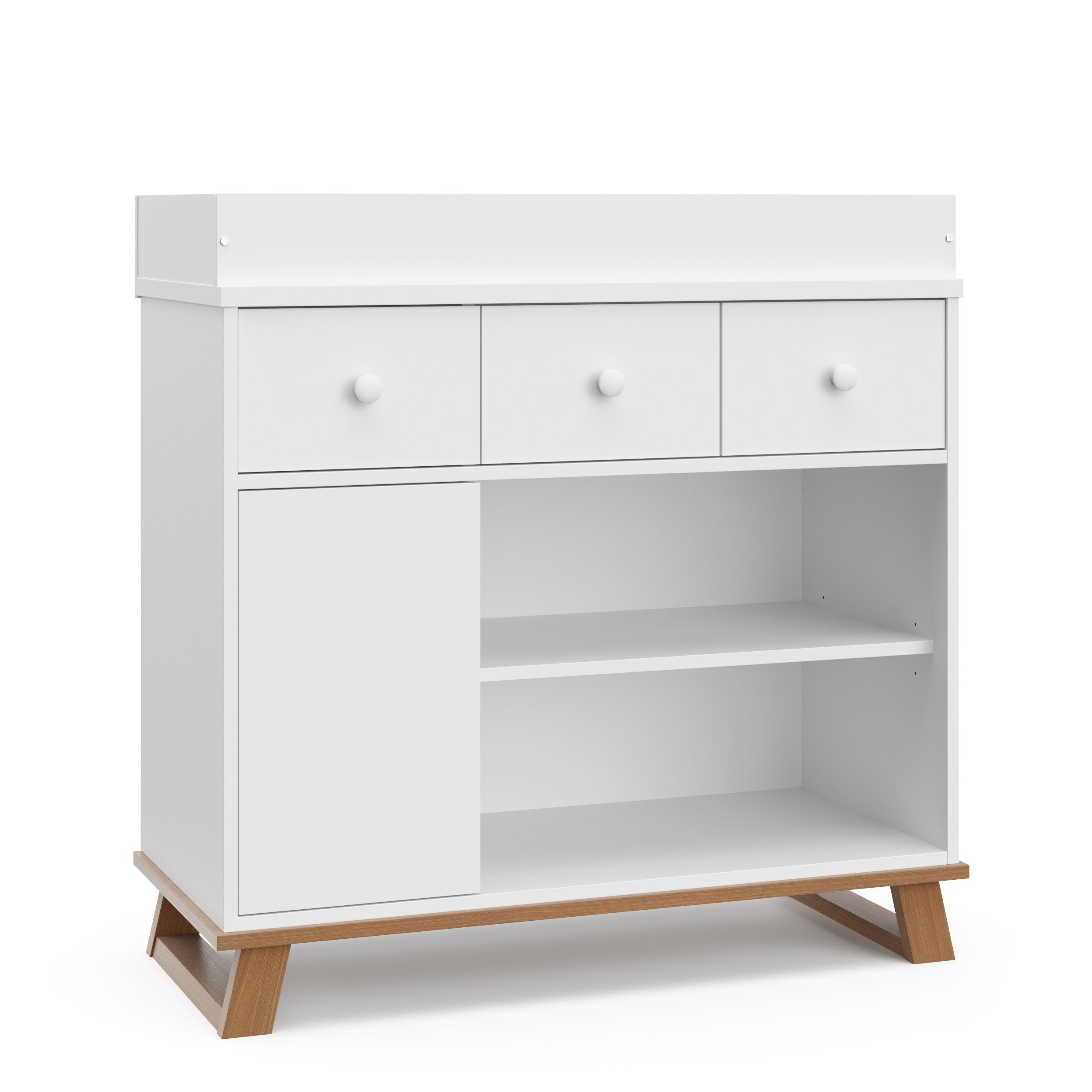 Storkcraft Modern 2 Drawer Dresser with Removable Changing Topper ...